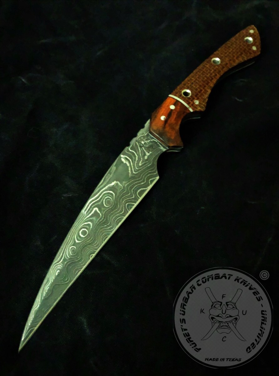 Damascus and Exotic Steels – Furey's Urban Combat Knives – Unlimited©