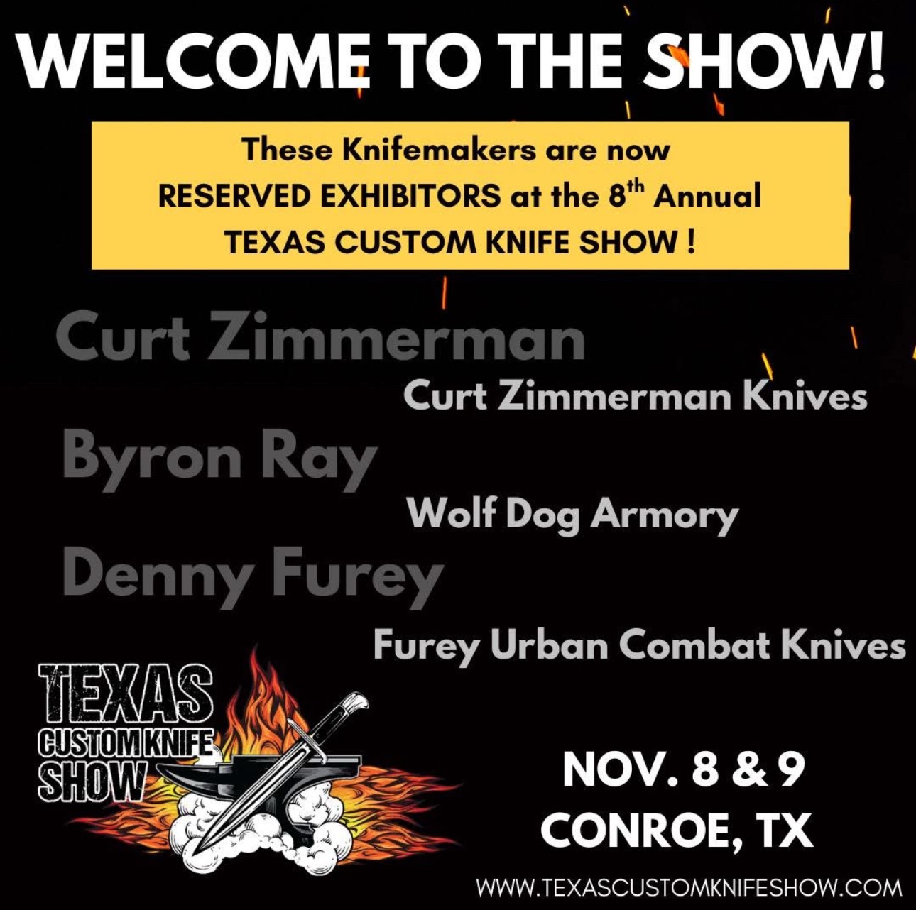 TEXAS CUSTOM KNIFE SHOW – Furey's Urban Combat Knives – Unlimited©